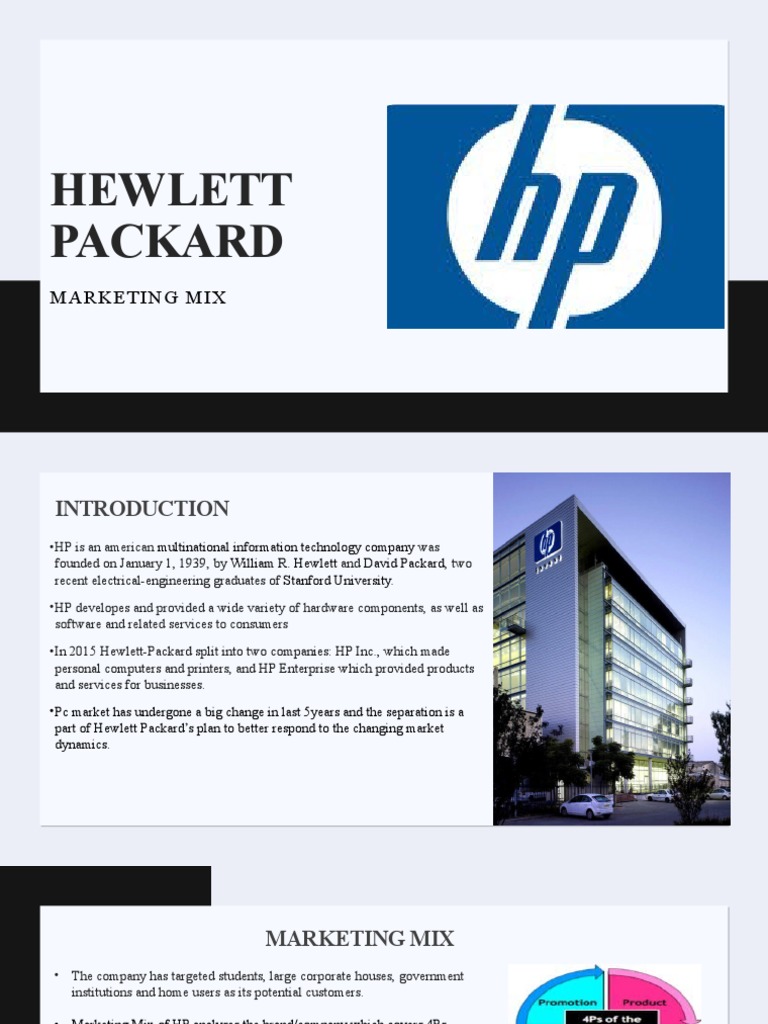 HP Marketing Mix | PDF | Hewlett Packard | Personal Computers