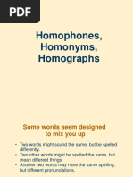 100 Examples of Homograph | PDF