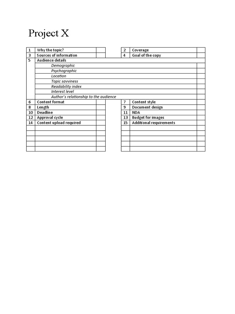 Requirement Gathering Checklist | PDF