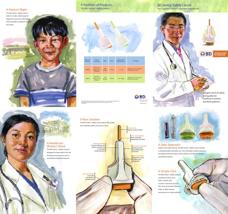 BD Sentry Safety Lancet 28g | PDF | Medical Specialties | Health Sciences