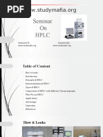 HPLC (High Performance Liquid Chromatography) | PDF | Chromatography ...