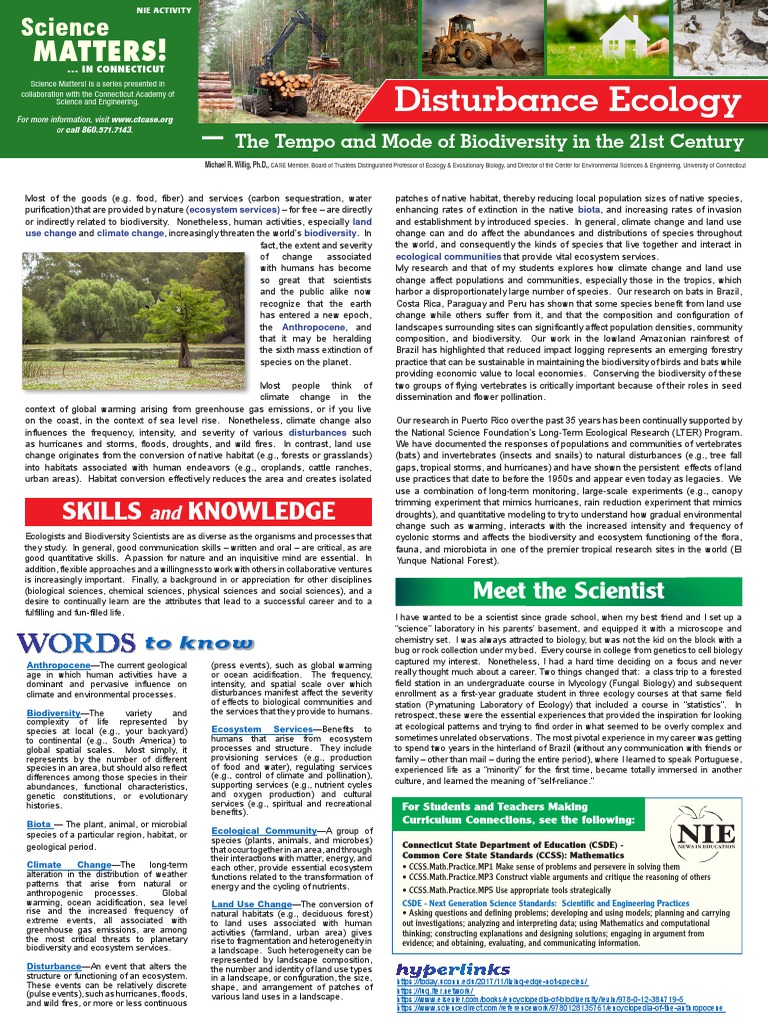 Disturbance Ecology | Download Free PDF | Ecology | Biodiversity