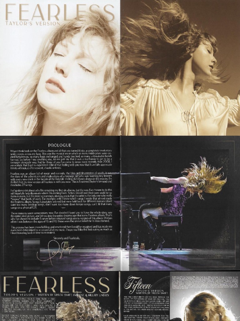Fearless Taylor S Version Digital Booklet Pdf