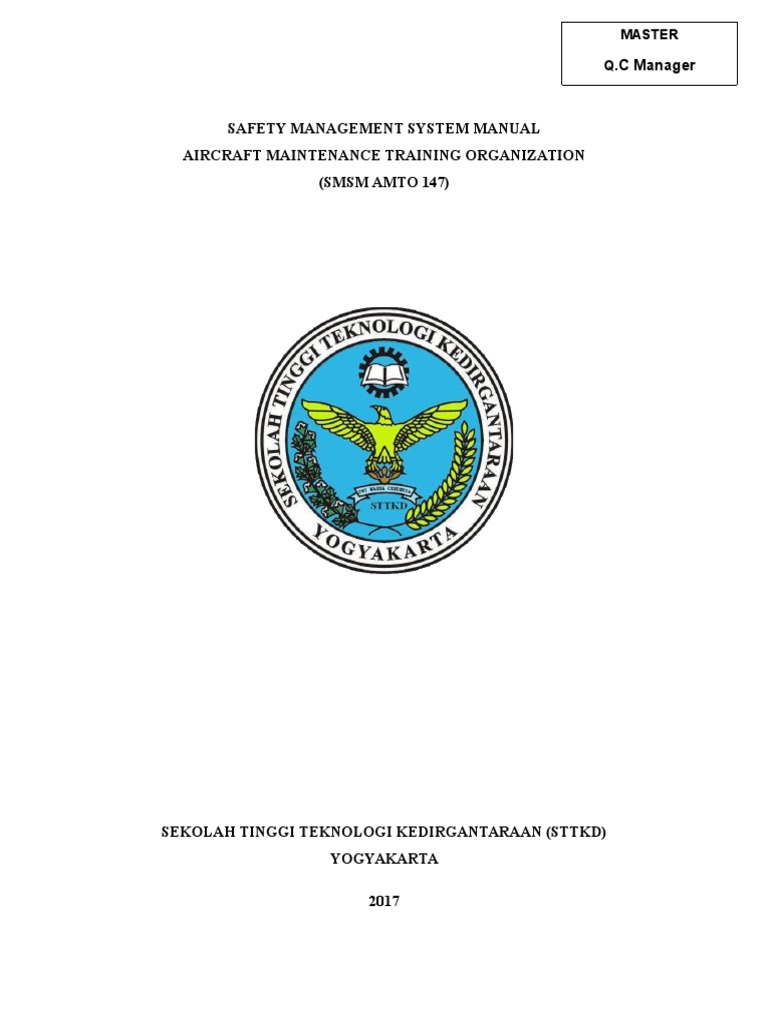 Safety Management System Manual STTKD | PDF | Risk Assessment | Risk