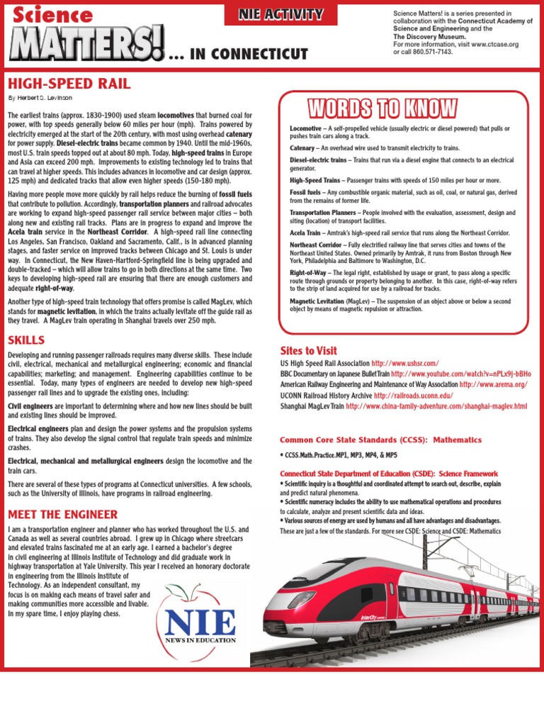 High Speed Rail | PDF | Train | Northeast Corridor