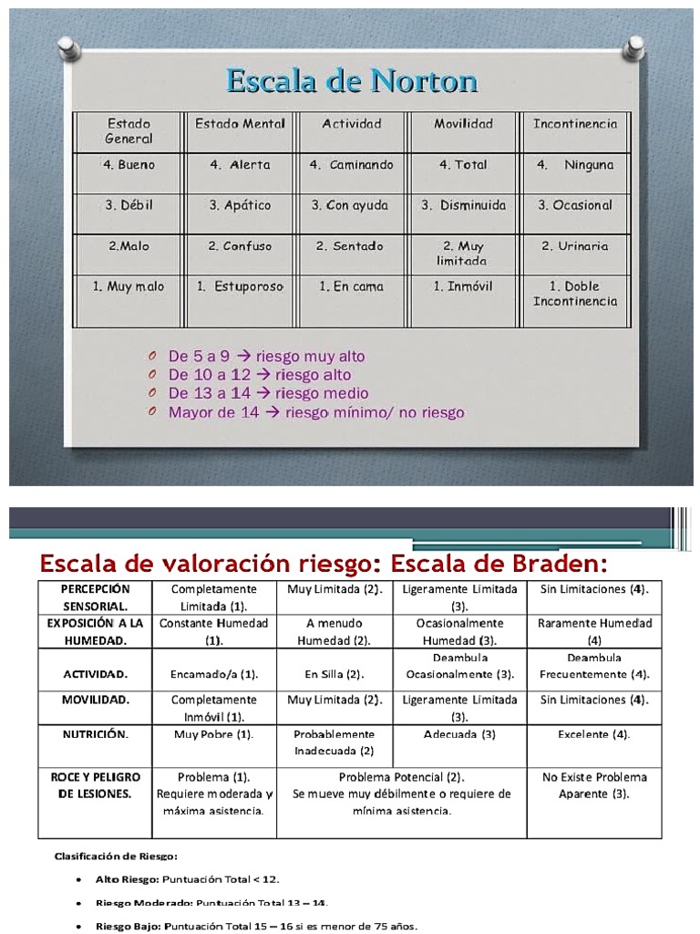 Escalas De Riesgos Pdf