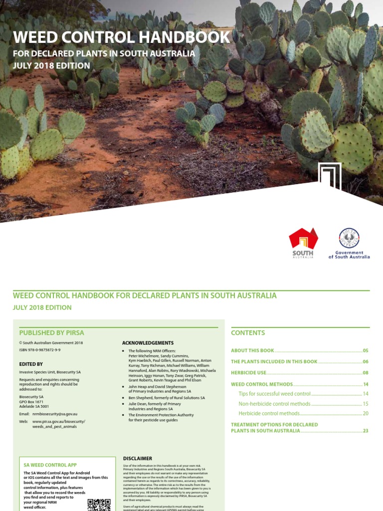 2018 Australia Weed Control Guide | PDF | Herbicide | Organisms