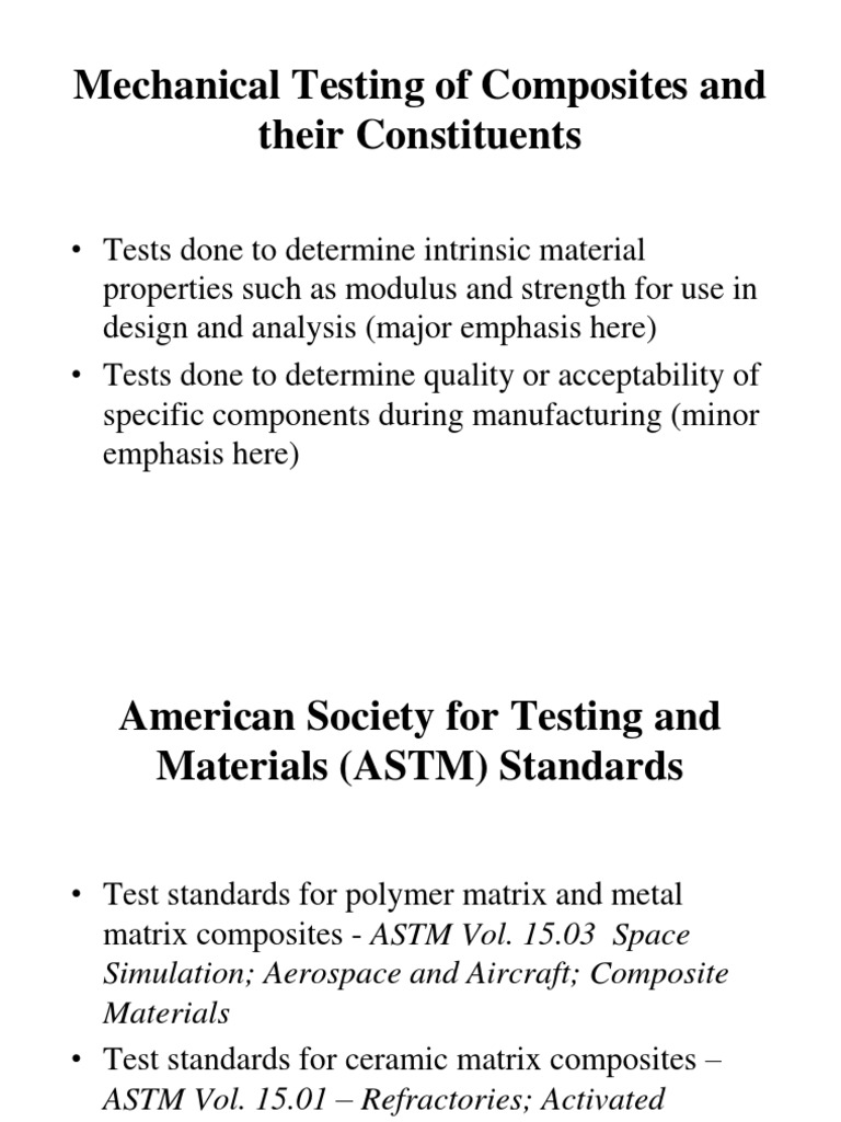 Mechanical Testing of Composites and Their - Compress | PDF | Composite ...