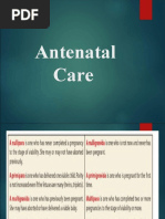 Antenatal Care Card Template | PDF | Gynaecology | Sexual Reproduction