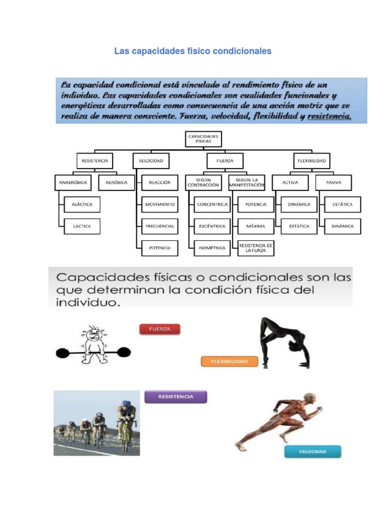 Capacidades Fisico Condicionales Sexto | PDF