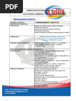 Desengrasante Líquido APL: Ficha Técnica | PDF