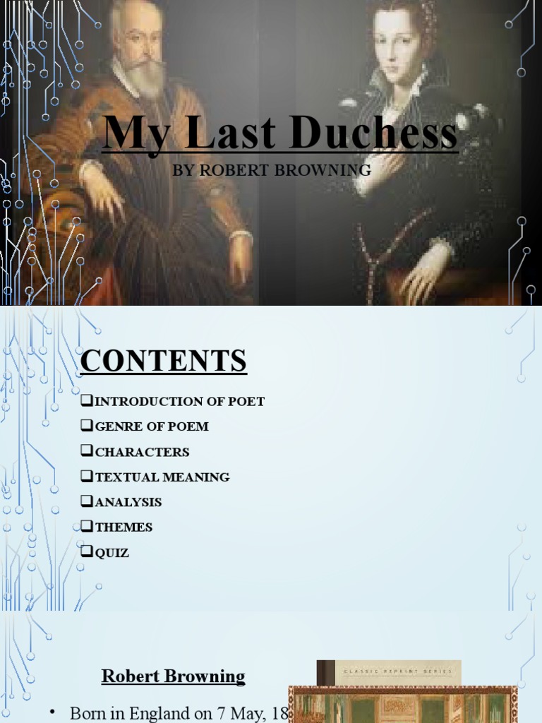 My Last Duchess Animated | PDF | Poetry