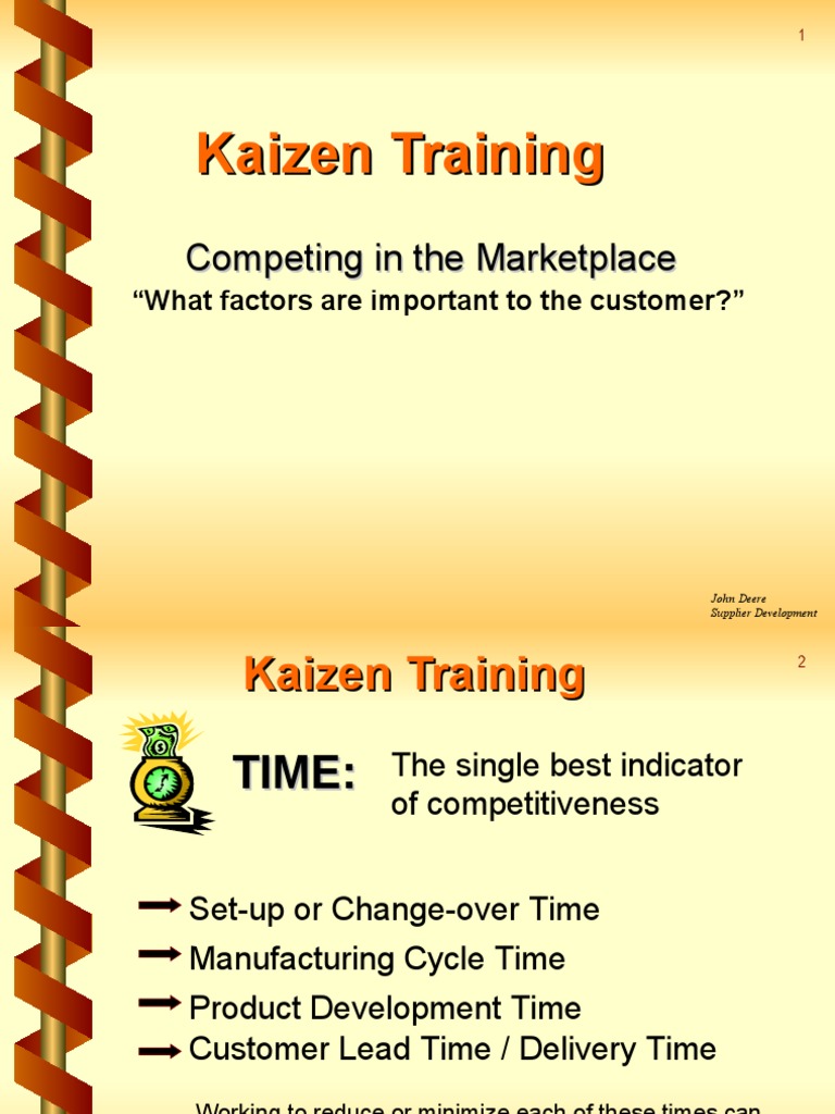 Kaizen Training | PDF | Secondary Sector Of The Economy | Business ...