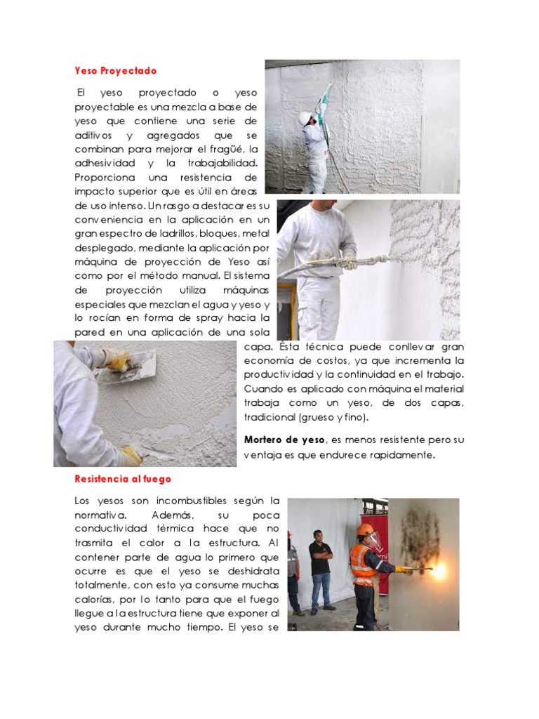 Yeso Proyectado | PDF