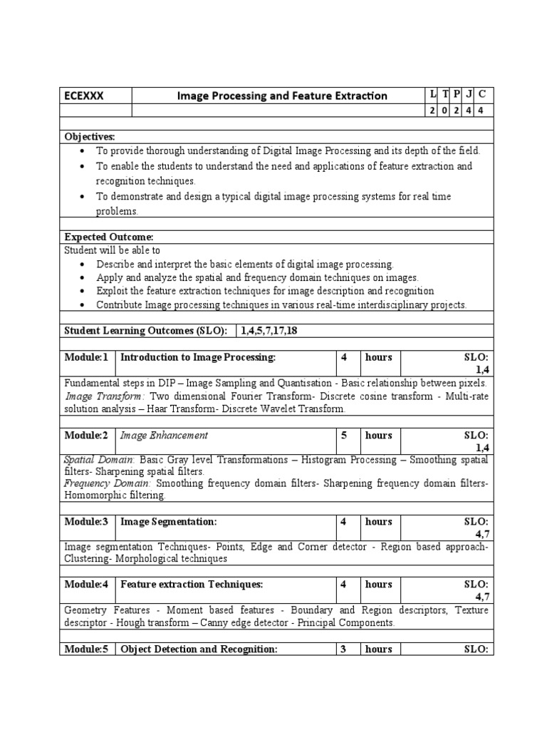 Update - SLO - Image Processing and Feature Extraction | PDF | Data ...