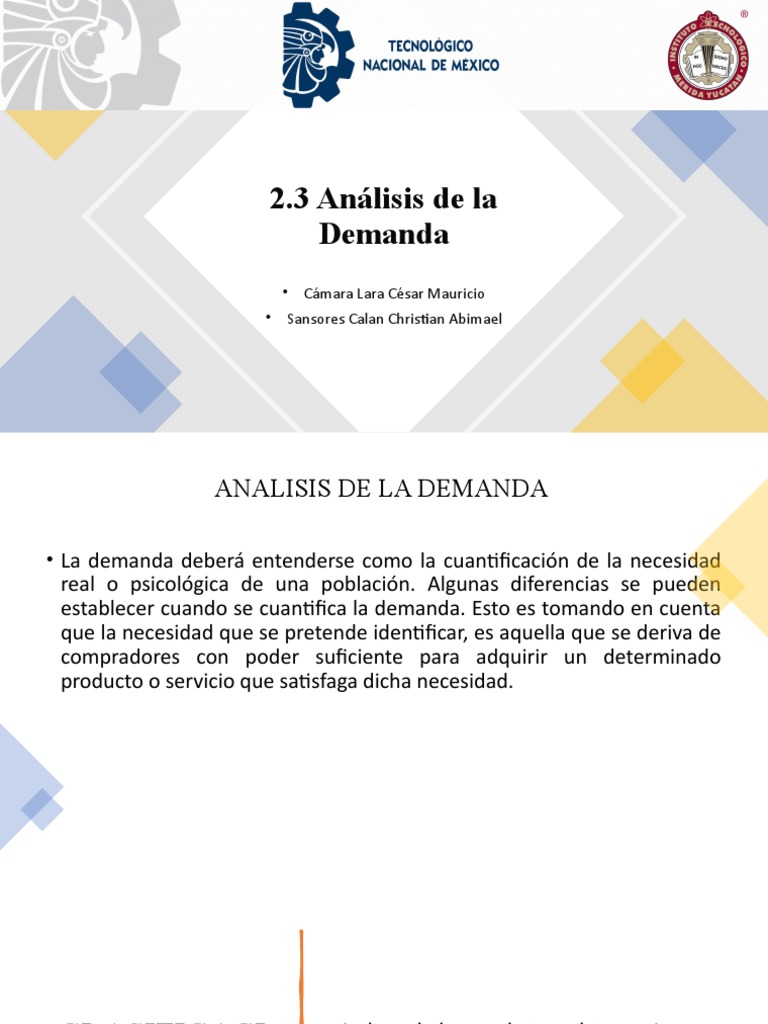 Clasificación y Análisis de la Demanda | PDF | Oferta y demanda ...
