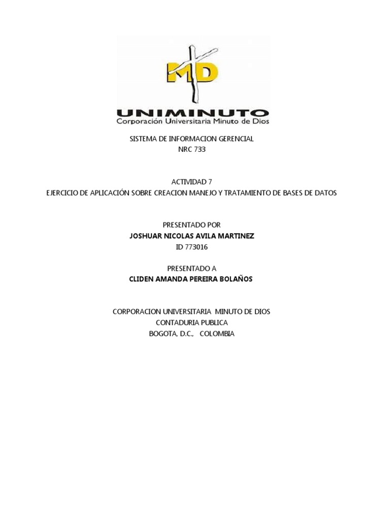 Activida 7 | PDF | Business | Negocios económicos