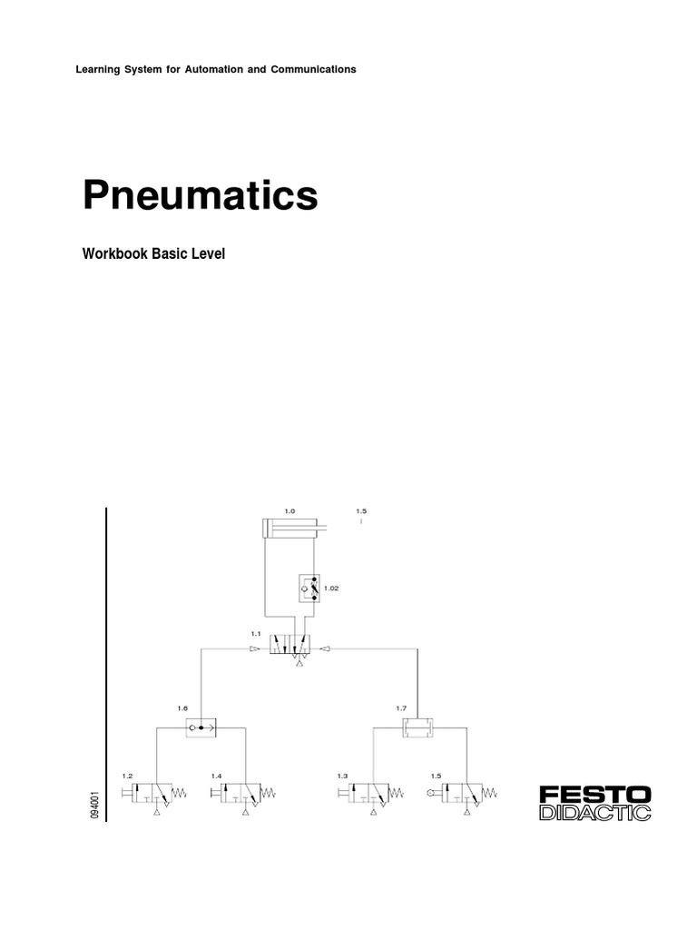 01 TP 101pneumatics Work Book Basic Level | PDF | Valve | Actuator