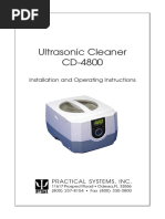 Industrial Ultrasonic Cleaner Manual | PDF | Ultrasound | Vacuum Tube