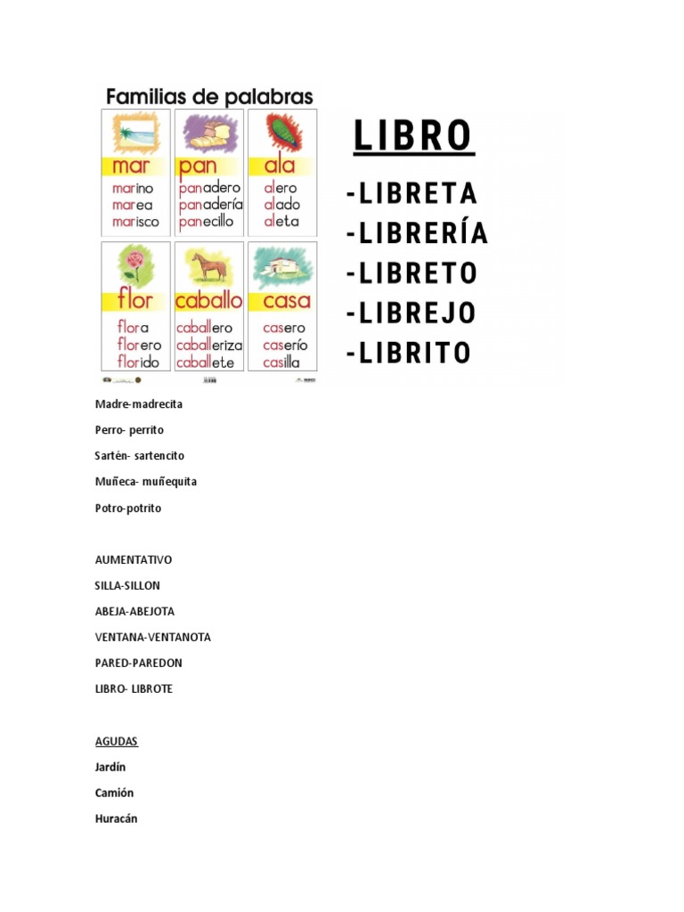 Familia de Palabras | PDF