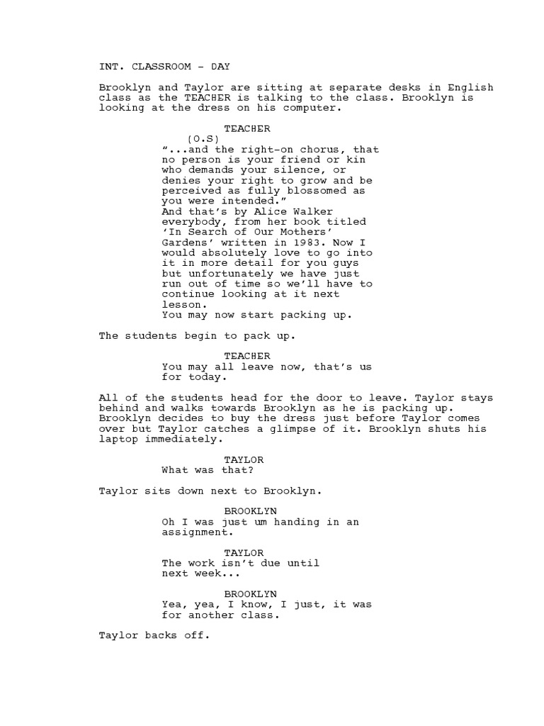 Classroom Scene | PDF | Classroom