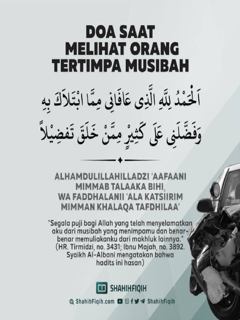 Doa Ketika Melihat Musibah | PDF