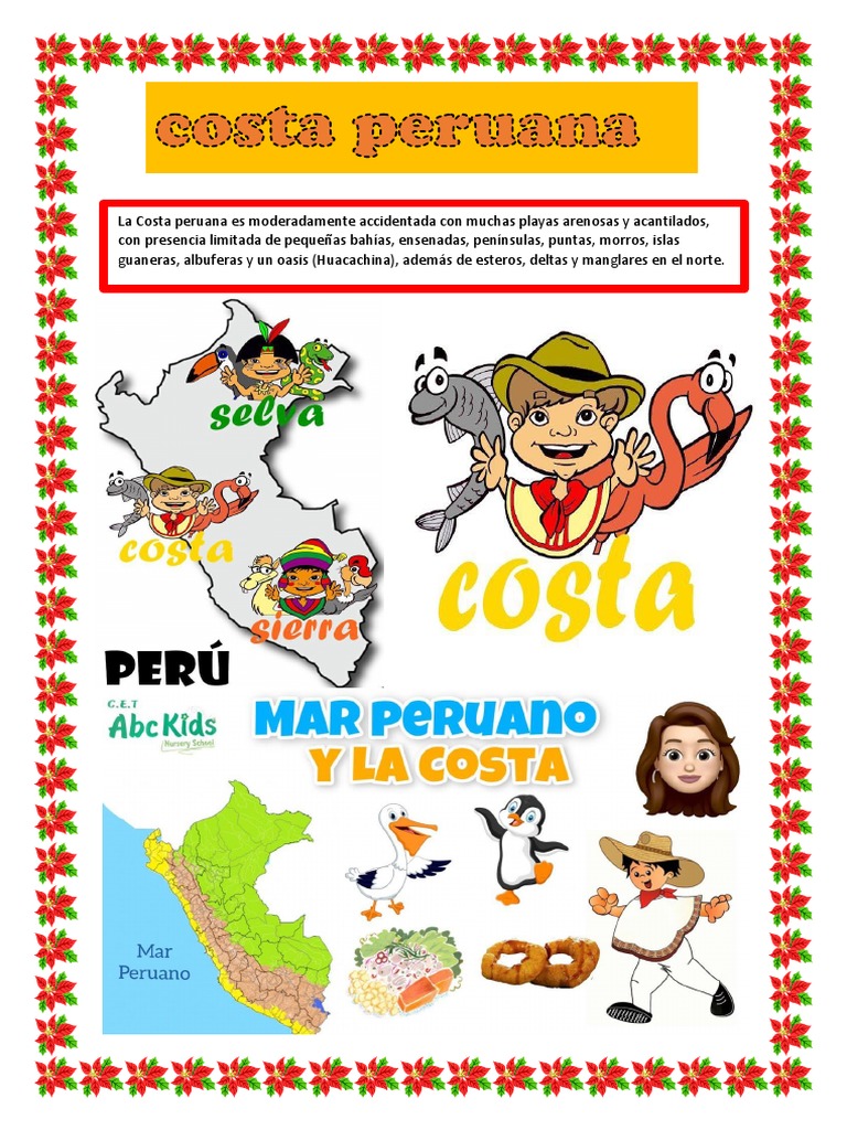 Dibujo de la Costa Peruana para Niños | PDF