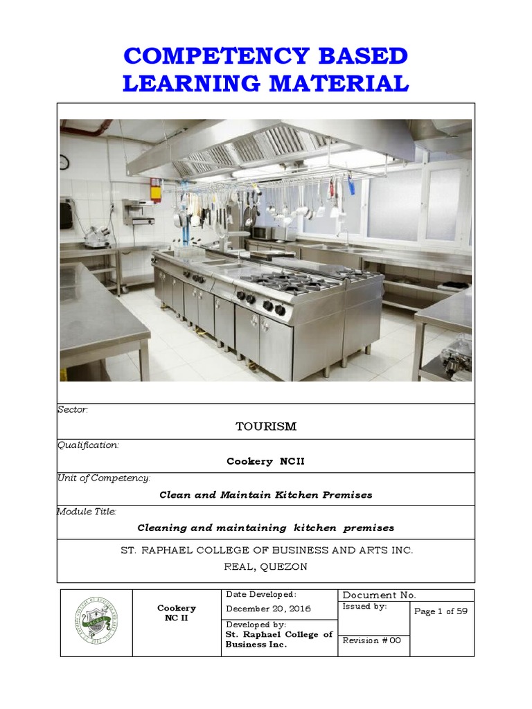 Cleaning and Maintaining Kitchen Premises | PDF | Disinfectant | Receipt