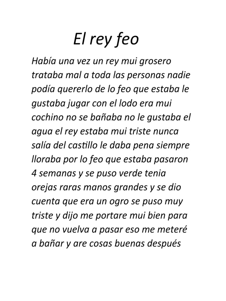 El Rey Feo | PDF