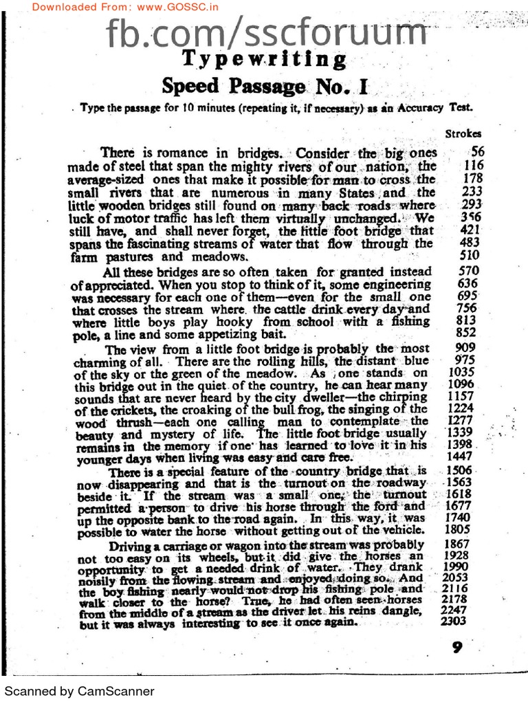 SSC 40 Typing Passages | PDF | Mobile Software | I Phone