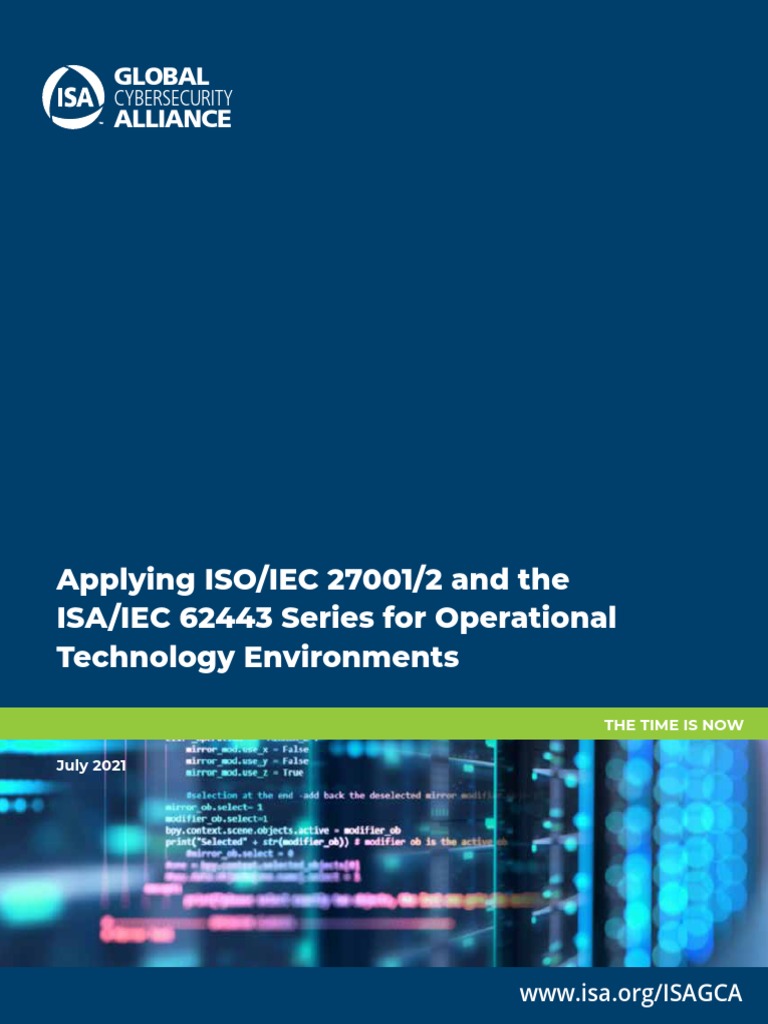 Applying Iso Iec 27001 2 and The Isa Iec 62443 Series White Paper | PDF | Information Security ...