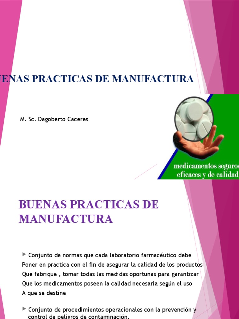 Buenas Practicas de Manufactura | PDF | Farmacéutico | Farmacia