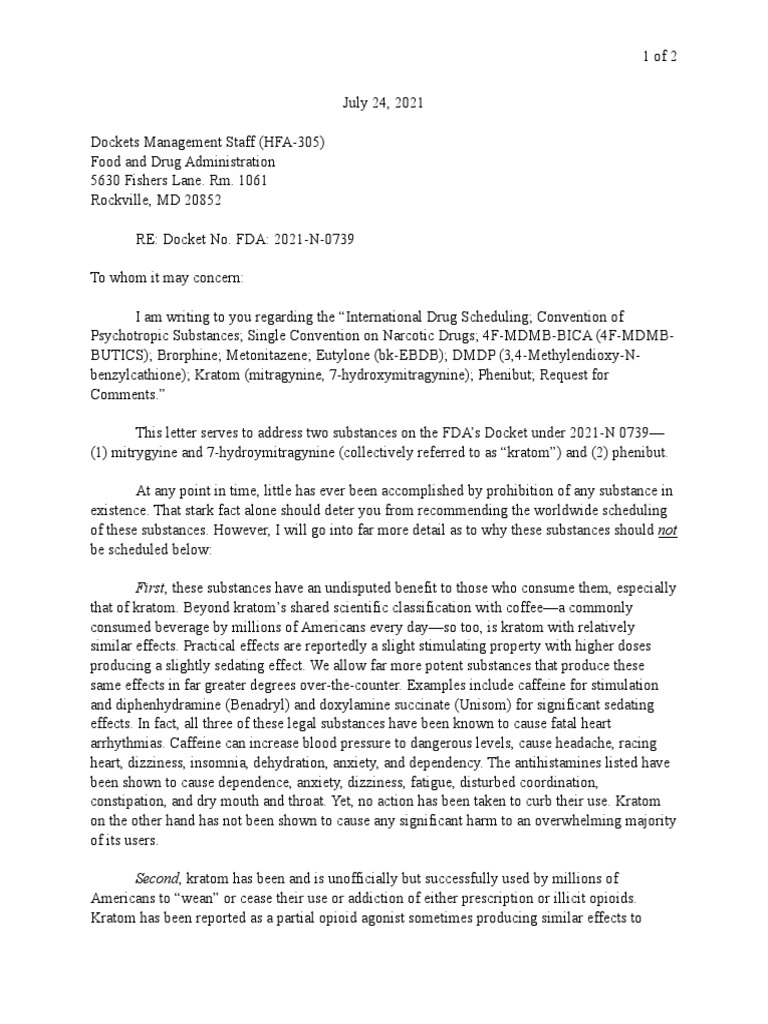 FDA Letter | PDF | Opioid | Drugs