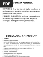 Colporrafia Anterior y Posterior | PDF | Vagina | Medicina CLINICA