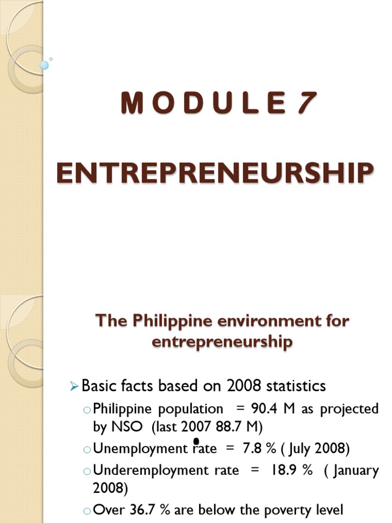Module 7 Entrepreneurship | PDF | Entrepreneurship | Goal