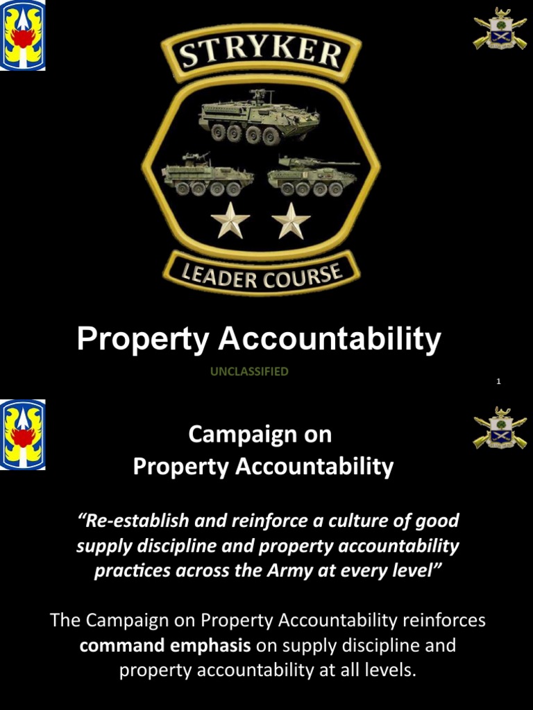 2 Property Accountability | PDF | Company (Military Unit) | Legal Liability