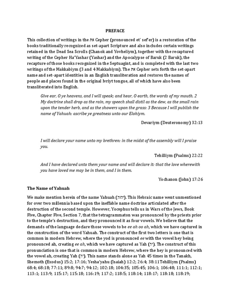 Preface 3ER2.1 | PDF | Biblical Canon | Old Testament