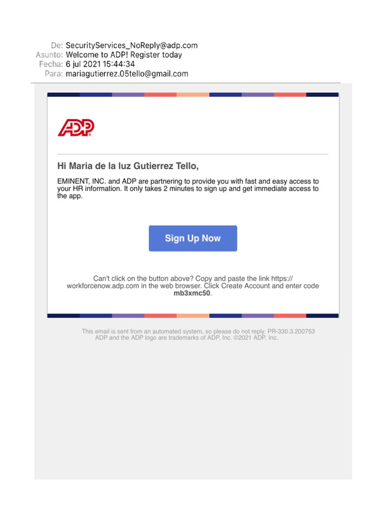 Welcome To ADP! Register Today | PDF | Career & Growth | Business