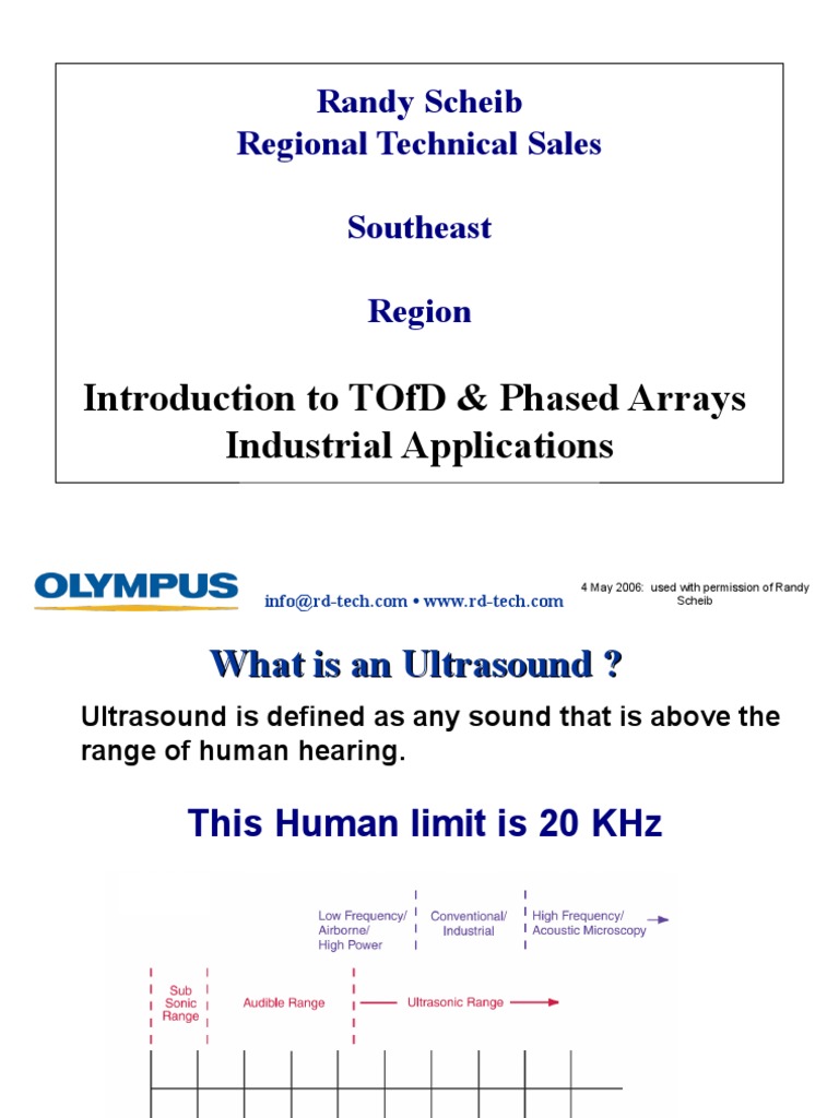 Introduction To Tofd & Phased Arrays Industrial Applications | PDF | Ultrasound | Electrical ...