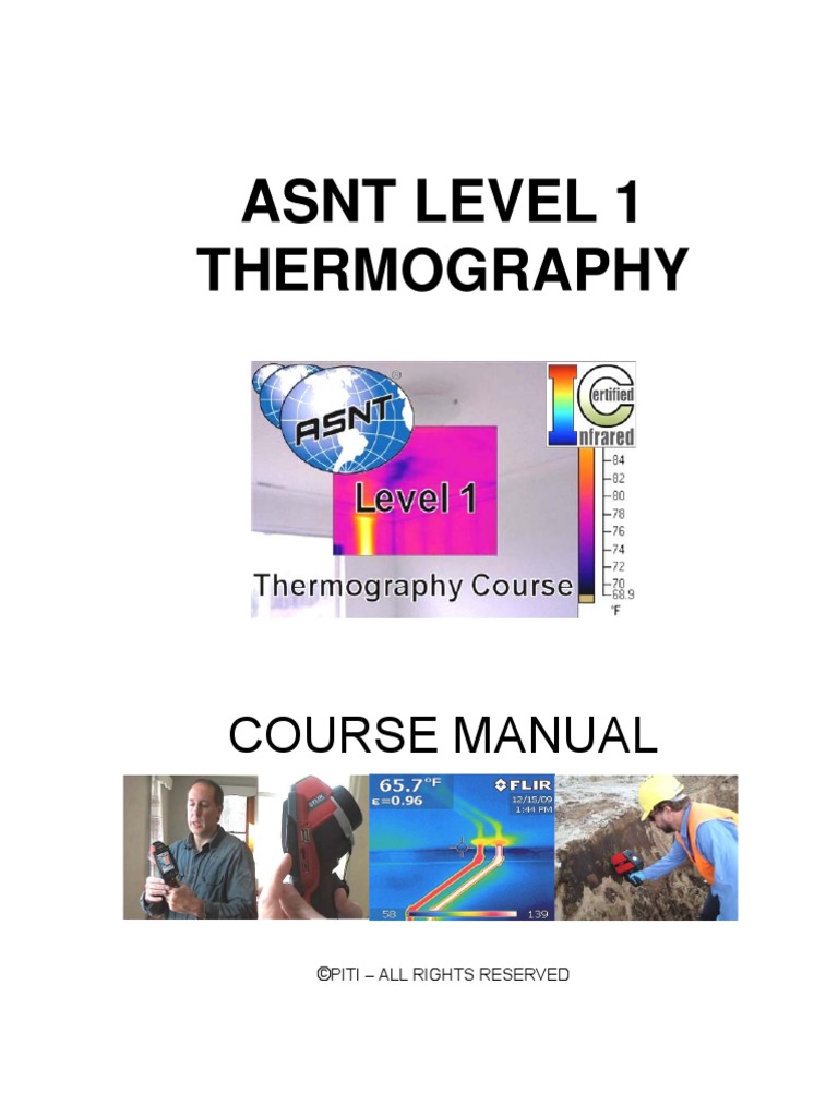 Asnt Level 1 Thermography Course Manual | PDF | Thermography | Infrared Asnt Level 1 Thermography Course Manual | PDF | Thermography | Infrared