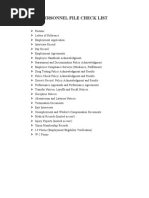 201 Files Checklist | PDF