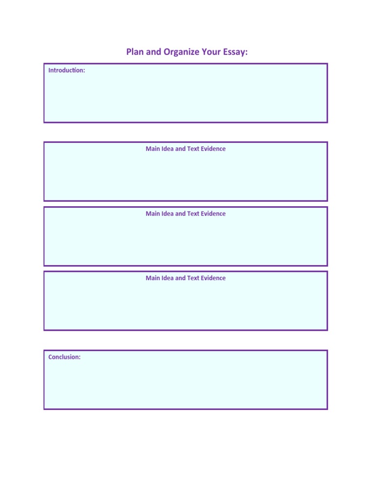 Informative Essay Outline Graphic Organizer-1 | PDF