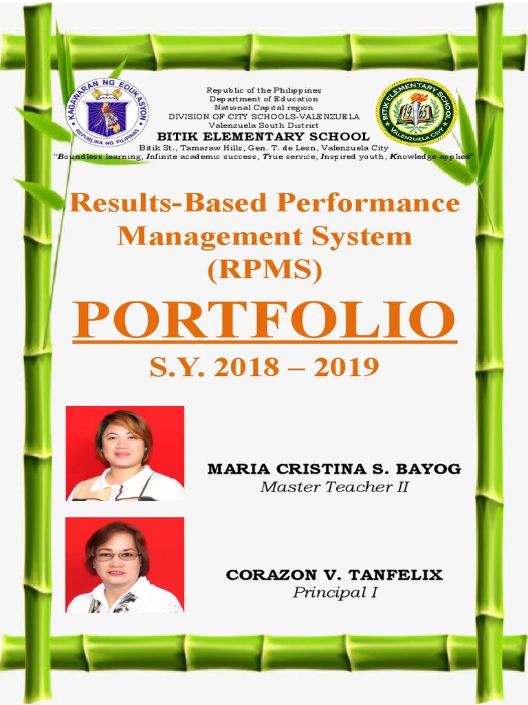 Results-Based Performance Management System (RPMS) : Portfolio | PDF | Educational Assessment ...
