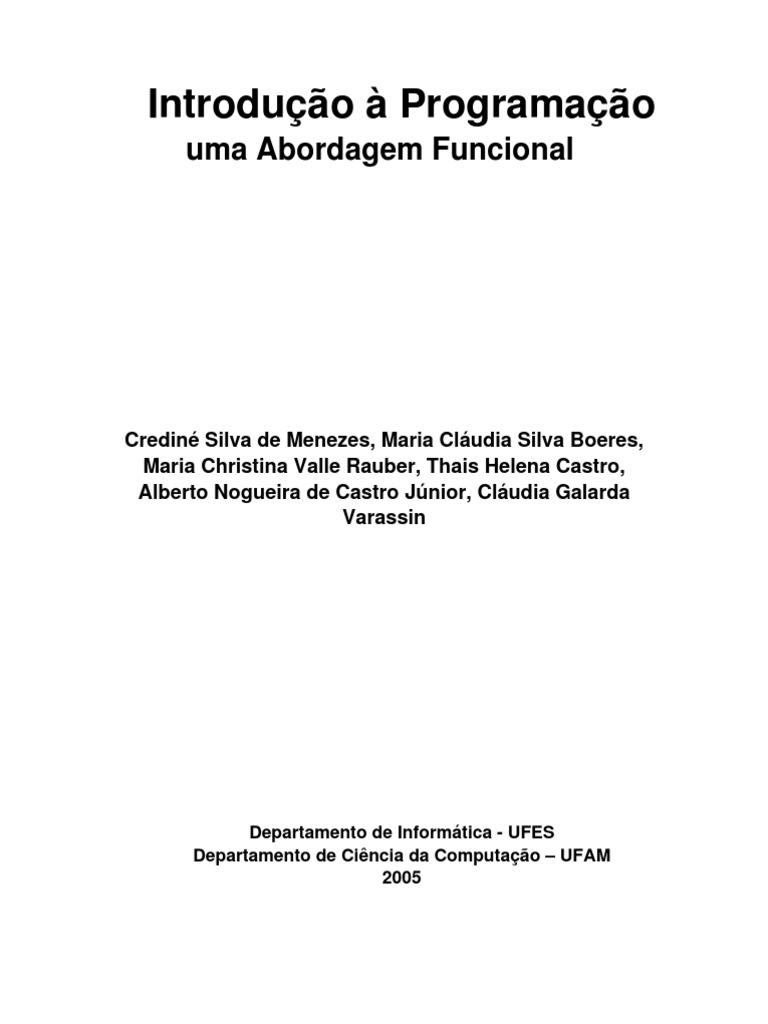 Programacao Funcional - Haskell | Download grátis PDF | Linguagem de ...