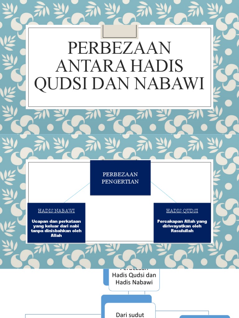 Hadis Qudsi Hadis Nabawi | PDF