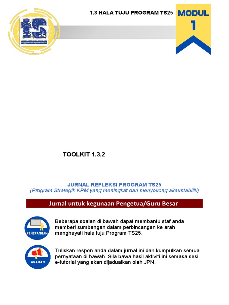 MENILAI HALA TUJU PROGRAM TS25 | PDF