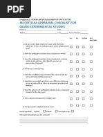 JBI Critical Appraisal Checklist | PDF | Randomized Controlled Trial ...