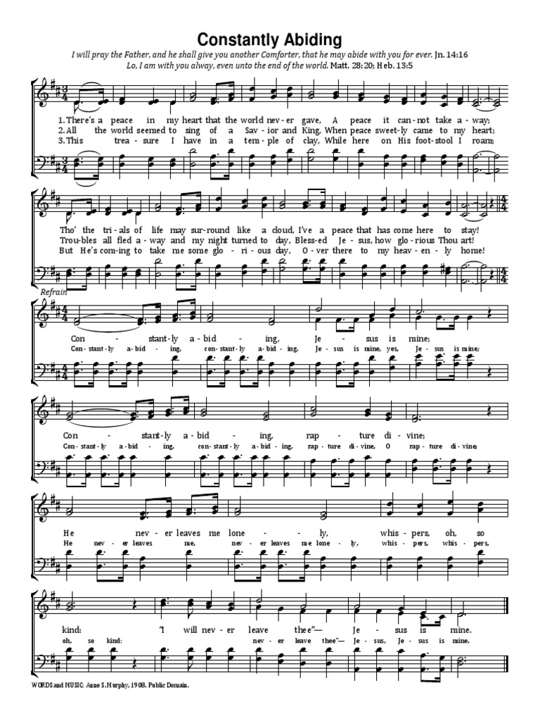 Constantly Abiding | PDF