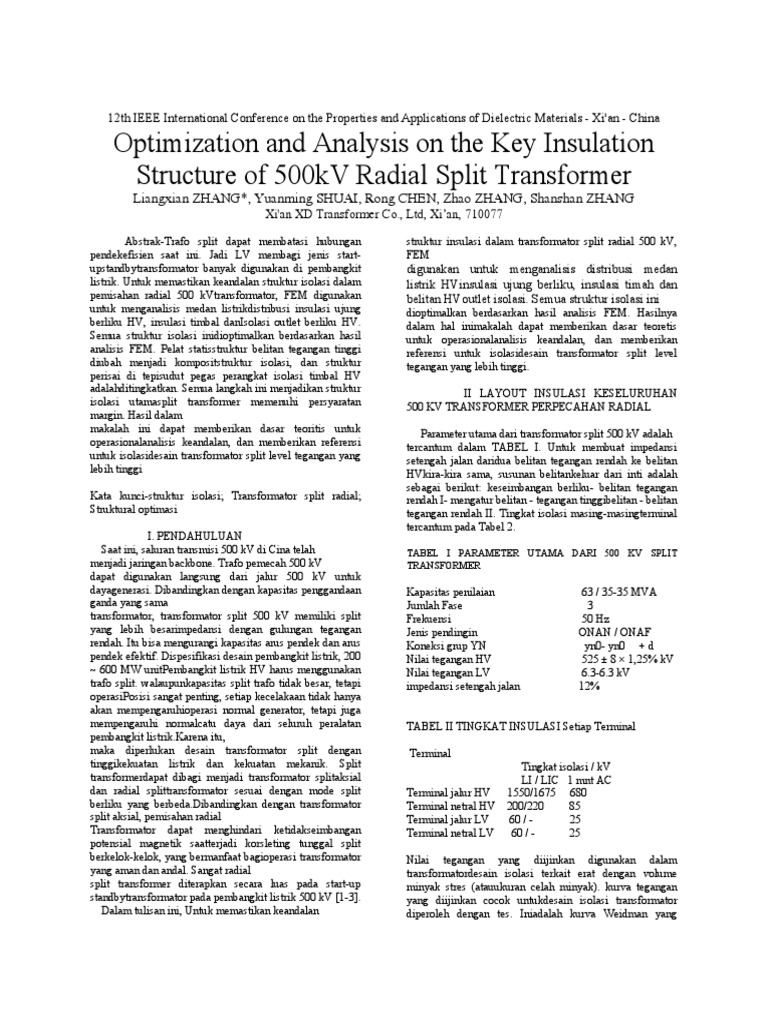 Translate Jurnal Transformator | PDF | Sains & Matematika