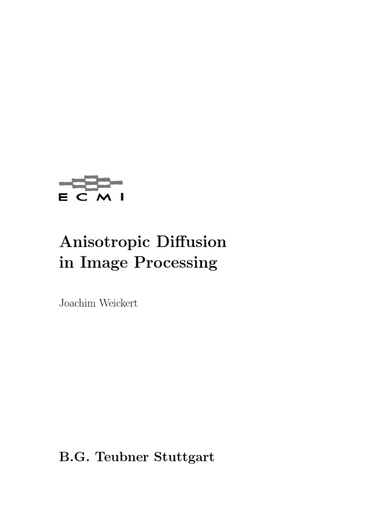 Anisotropic Diffusion | PDF | Convolution | Fourier Transform